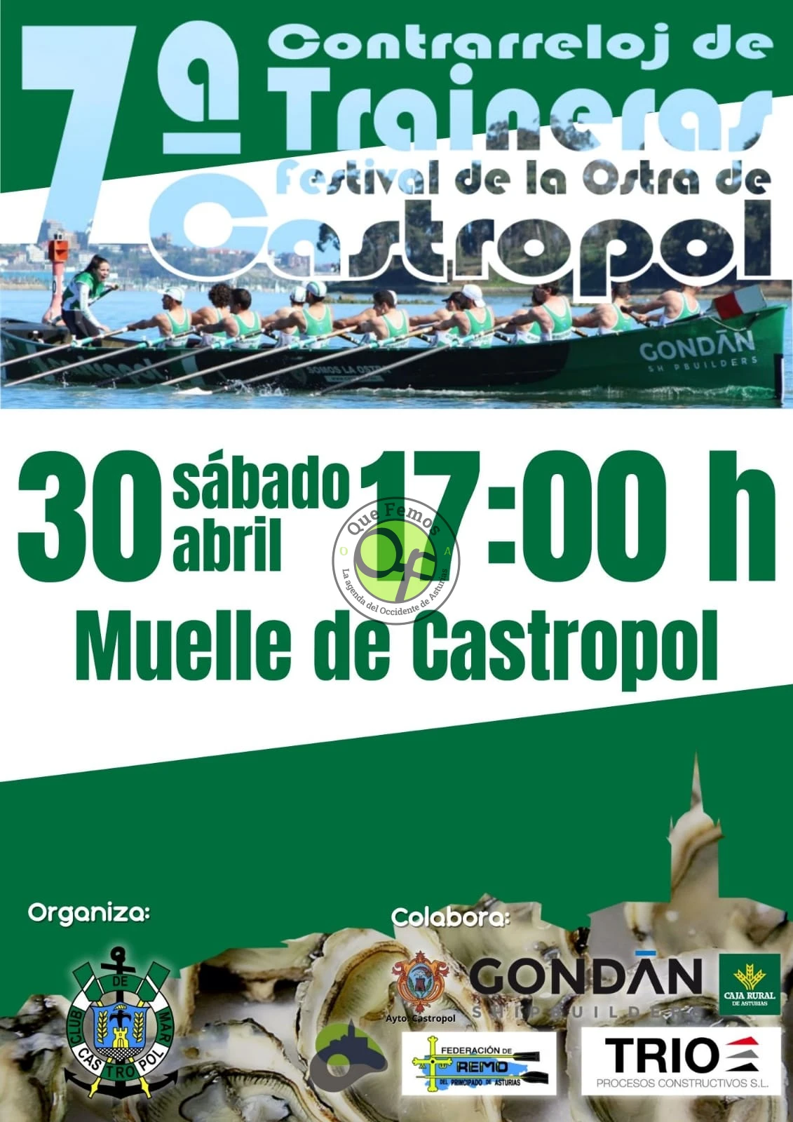 Castropol-Deportes-7ª Contrarreloj de Traineras Festival de la Ostra de ...
