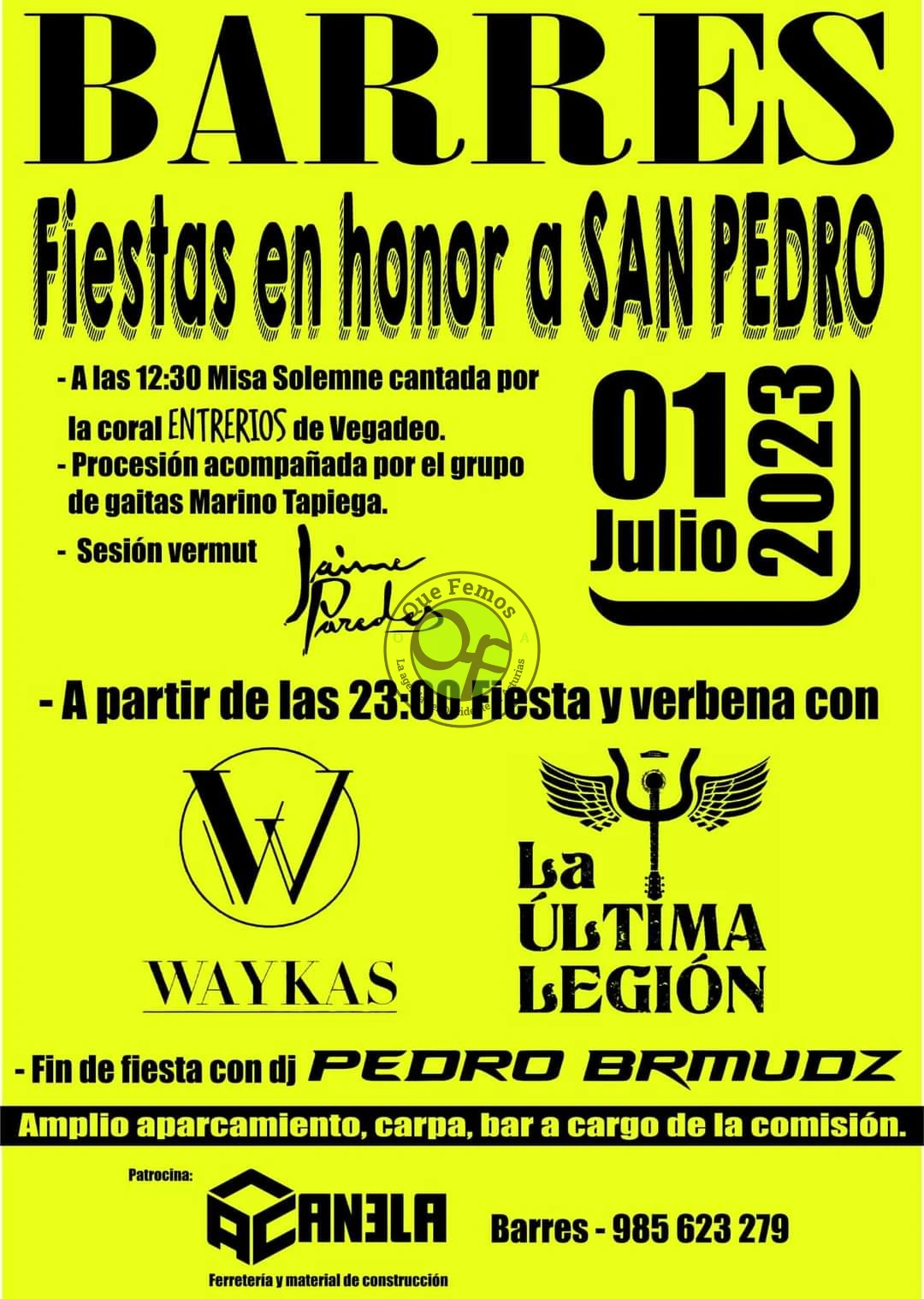 Castropol-Fiestas de San Pedro 2023 en Barres