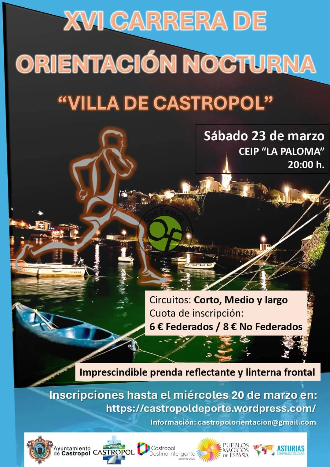 Carrera de Orientación Nocturna Villa de Castropol 2024