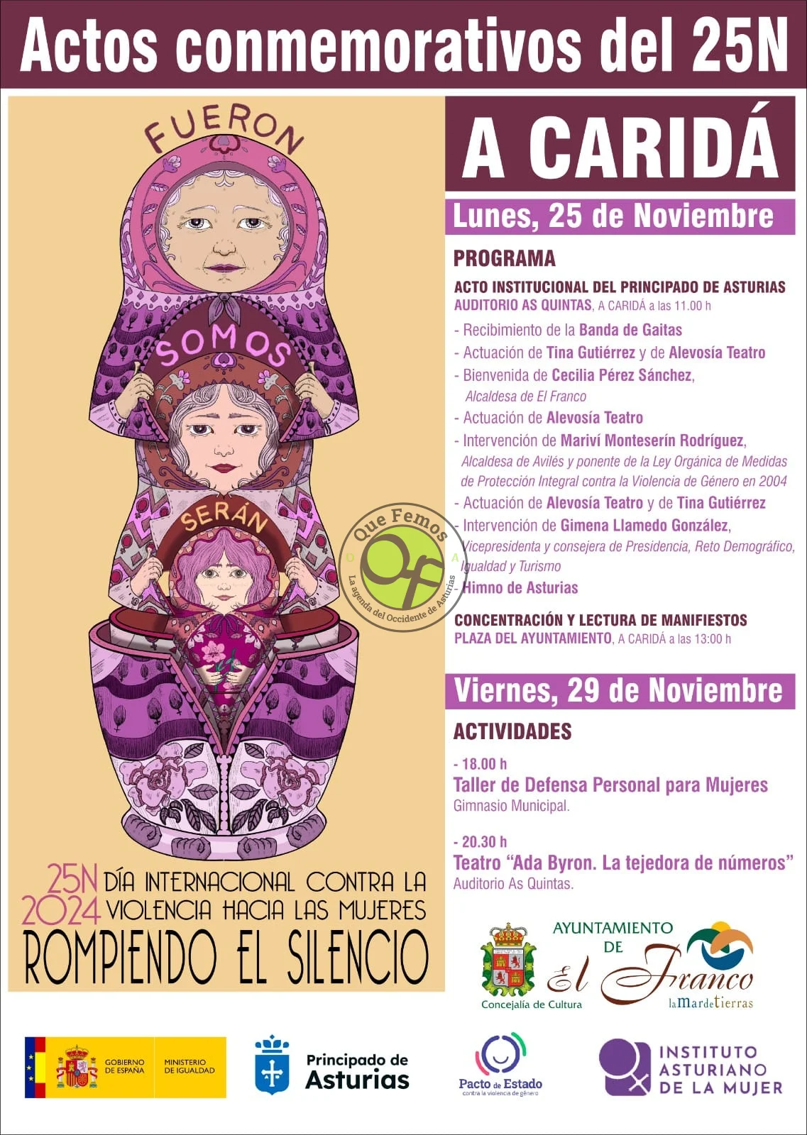 El Día Internacional contra la Violencia hacia las Mujeres se conmemor