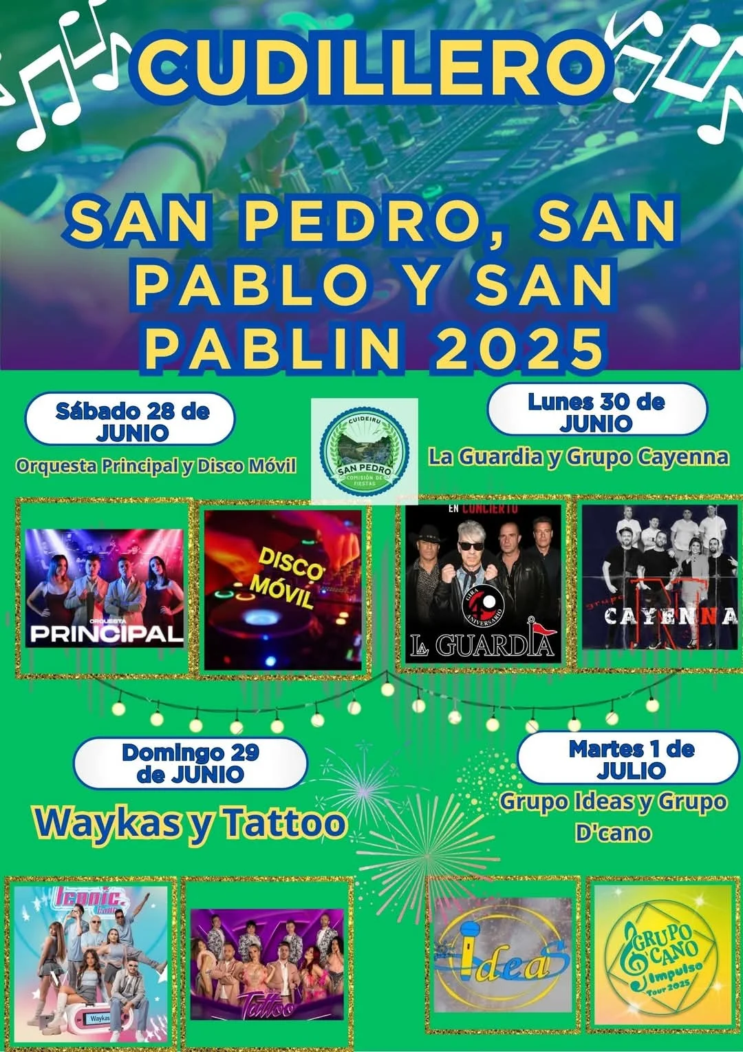 Fiestas de San Pedro, San Pablo y San Pablín 2025 en Cudillero
