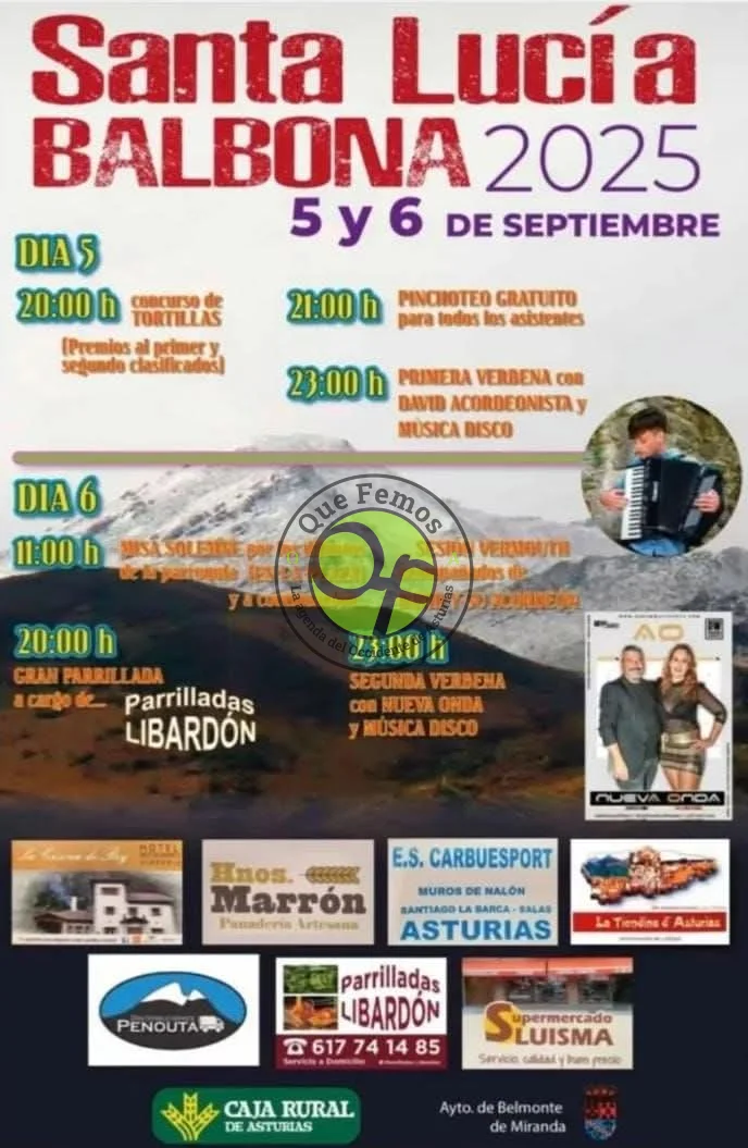 Fiestas de Santa Lucía 2025 en Balbona