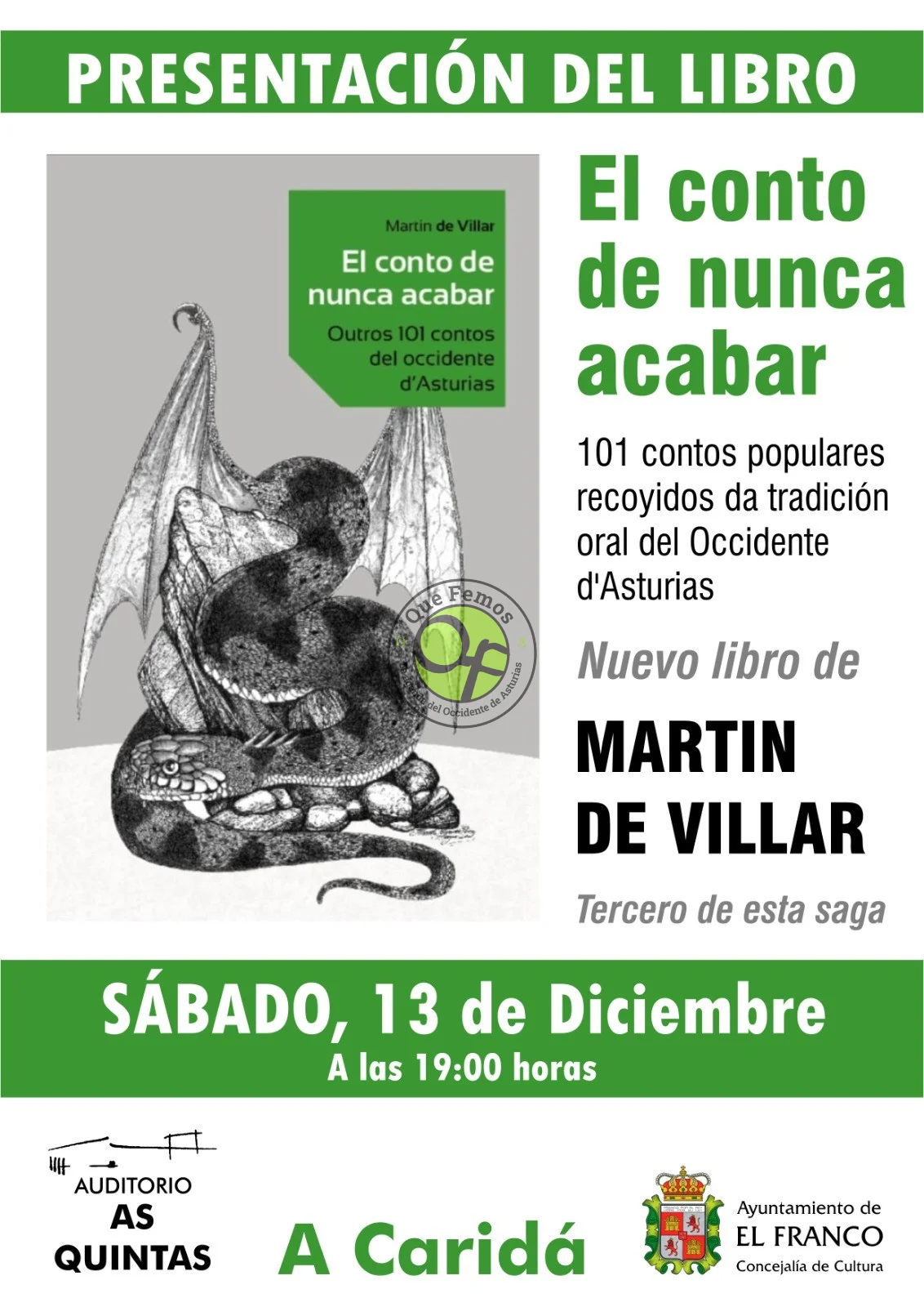 Martín de Villar presenta "El conto de nunca acabar", 101 contos popul